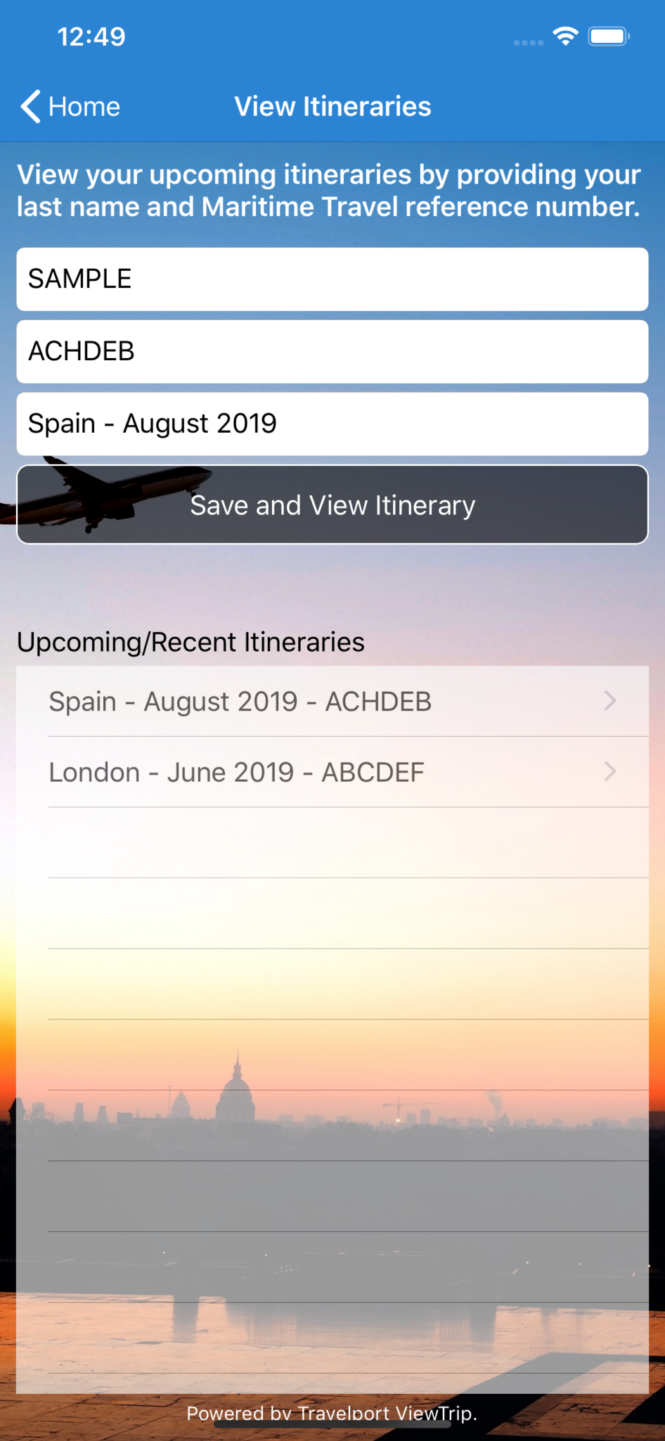 Our App - Maritime Travel