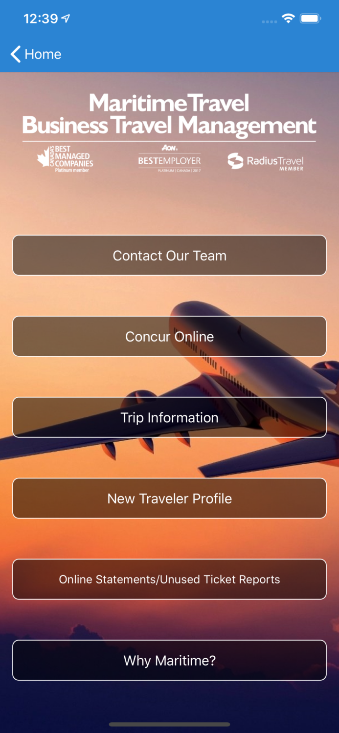 Our App - Maritime Travel
